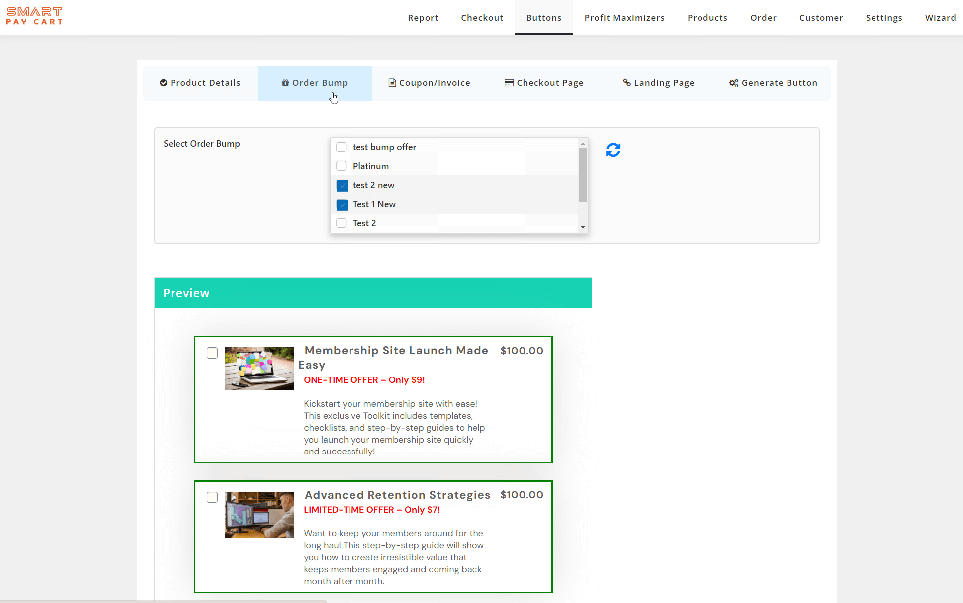 Order Bumps – DAP Documents