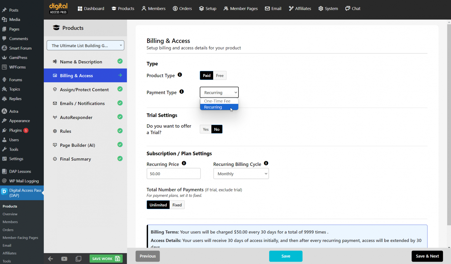 How to create a Paid Digital Product in DAP – DAP Documents